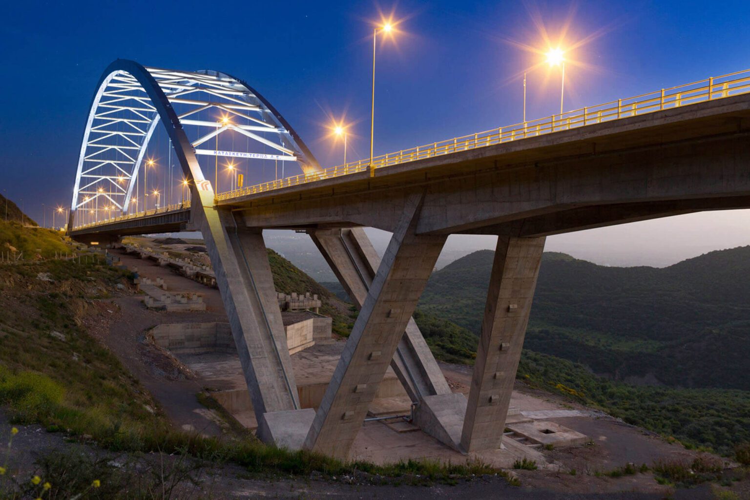 Steel Structures for Tsakona Arch Bridge | K. Liaromatis